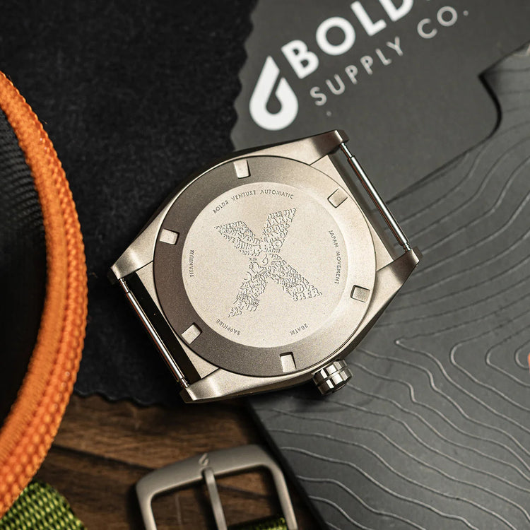 Boldr Venture Wayfarer Automatic Watch - Olive | WatchGecko