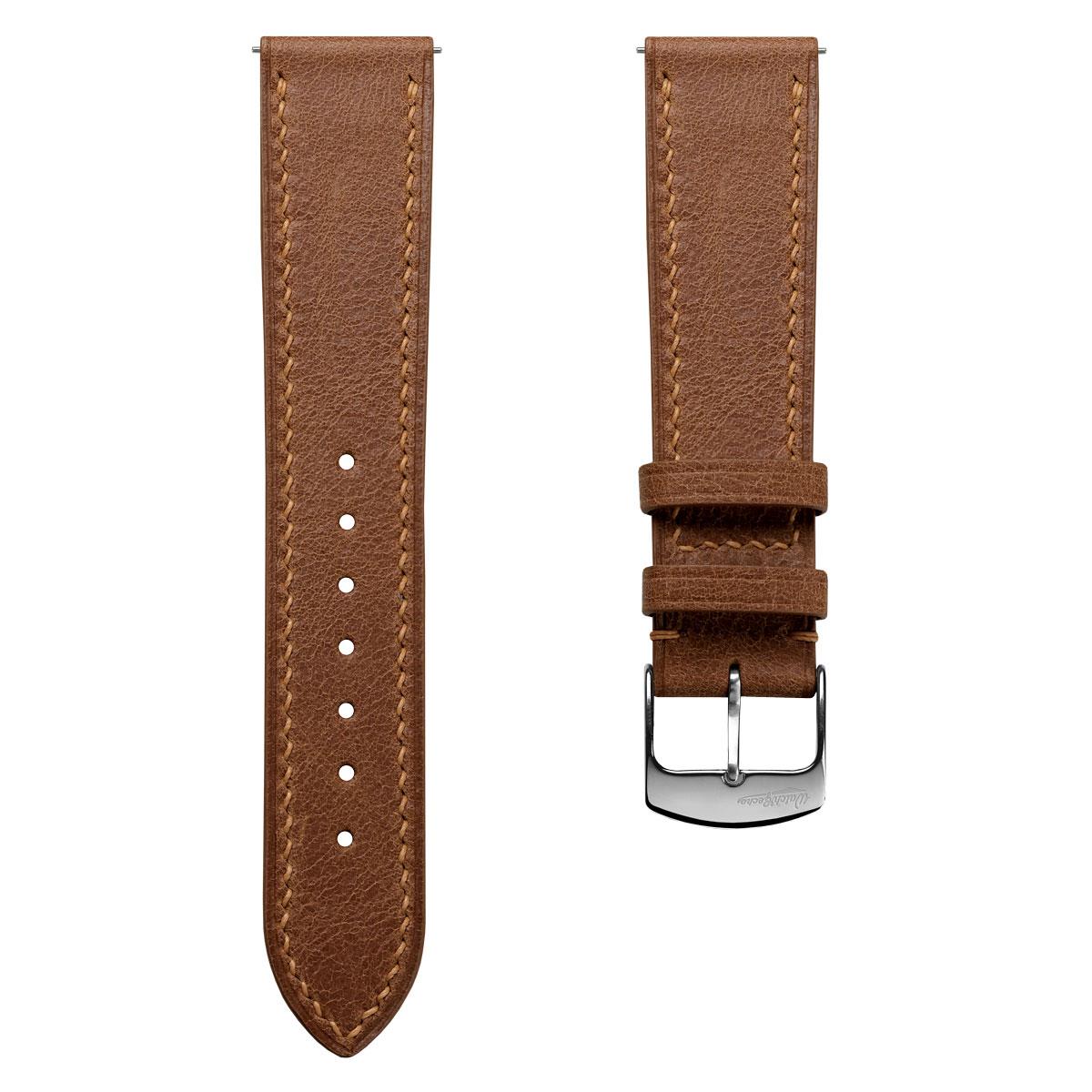Camden Ravello Tuscan Leather Watch Strap - Cognac | WatchGecko