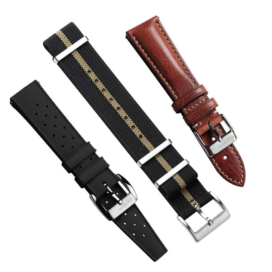 Original TROPIC® Dive Watch Strap - Black | WatchGecko