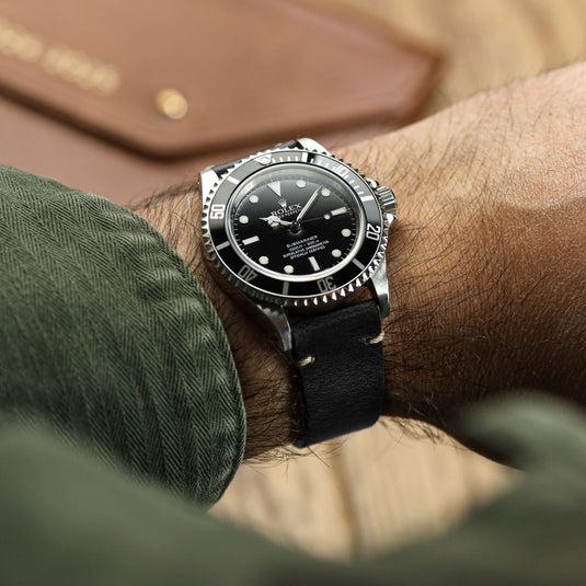 Genuine Horween Chromexcel® V-Stitch Leather Watch Strap - Chromexcel ...