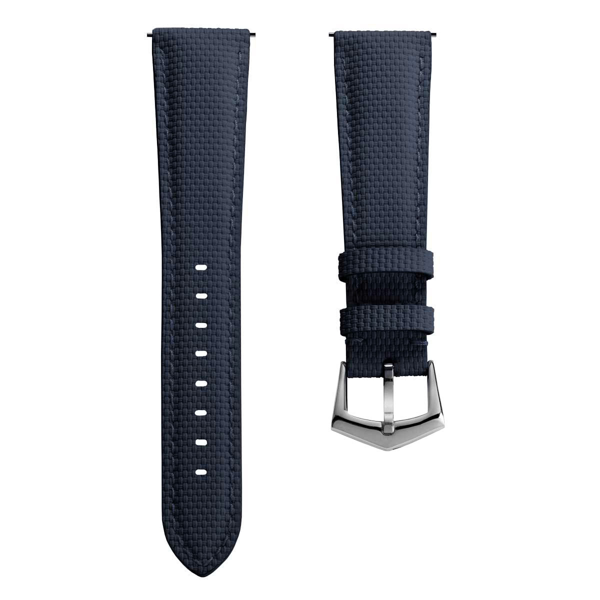 Waypoint Rubber Watch Strap - Midnight Blue | WatchGecko
