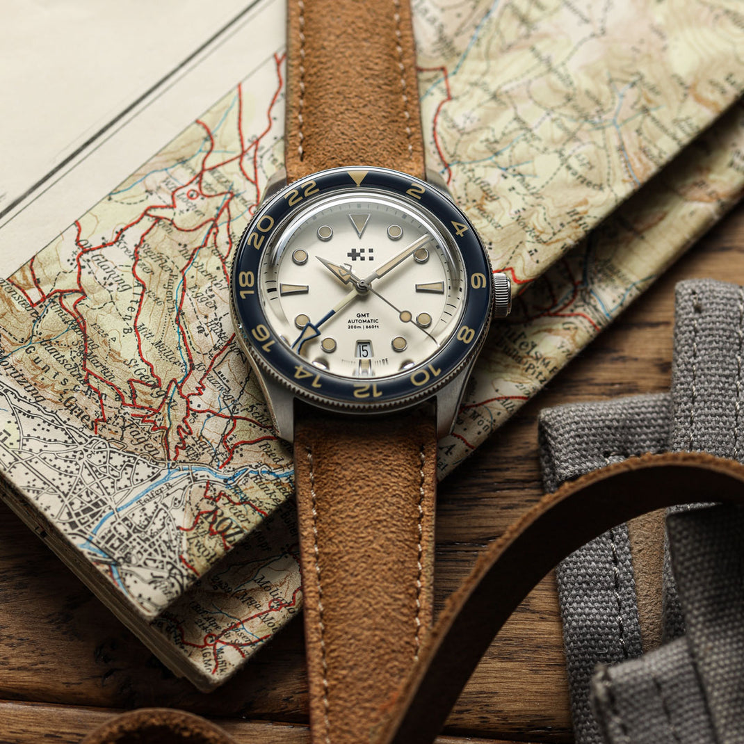 Laverton Padded Alcantara Handmade Watch Strap - Cognac | WatchGecko