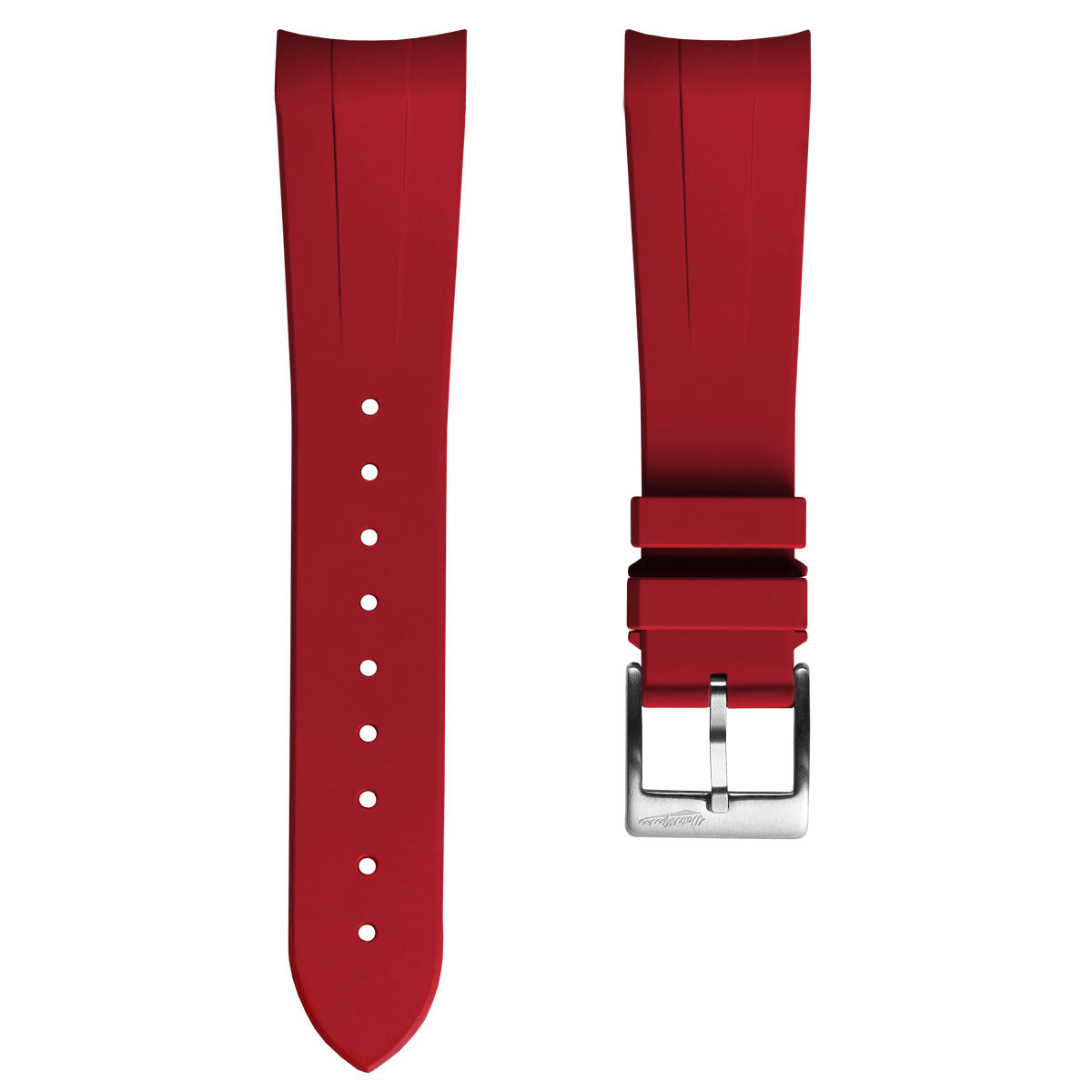 WatchGecko Premium Rubber Watch Strap to fit Tudor Black Bay 41mm - Red ...