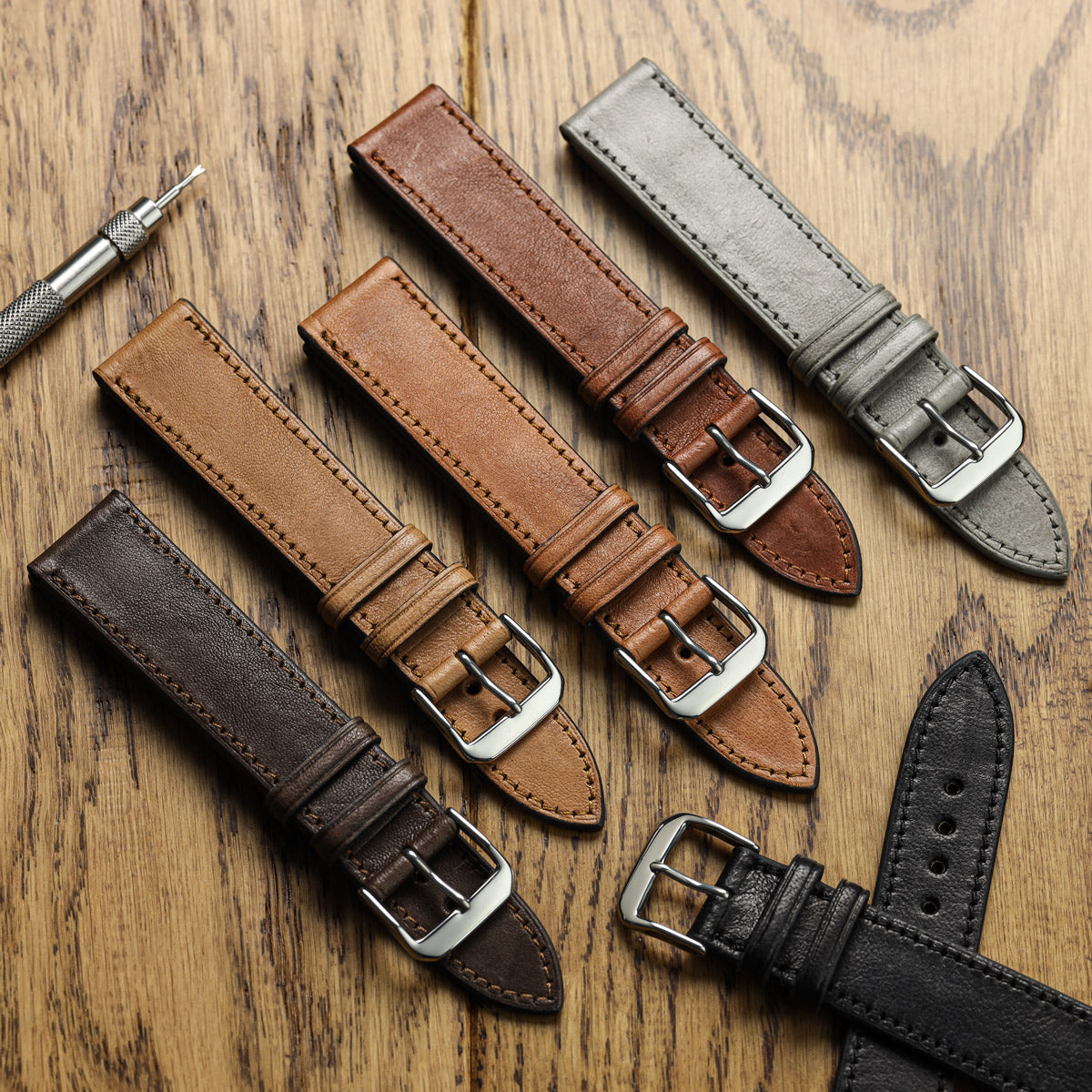 Camden Hand Stitched Genuine Leather Watch Strap Honey WatchGecko camden-hand-stitched-genuine-leather-watch-strap-honey-watchgecko