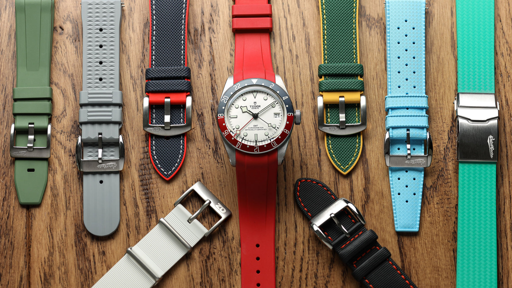 ISOfrane Rubber Strap with RS Buckle - Navy Blue | WatchGecko