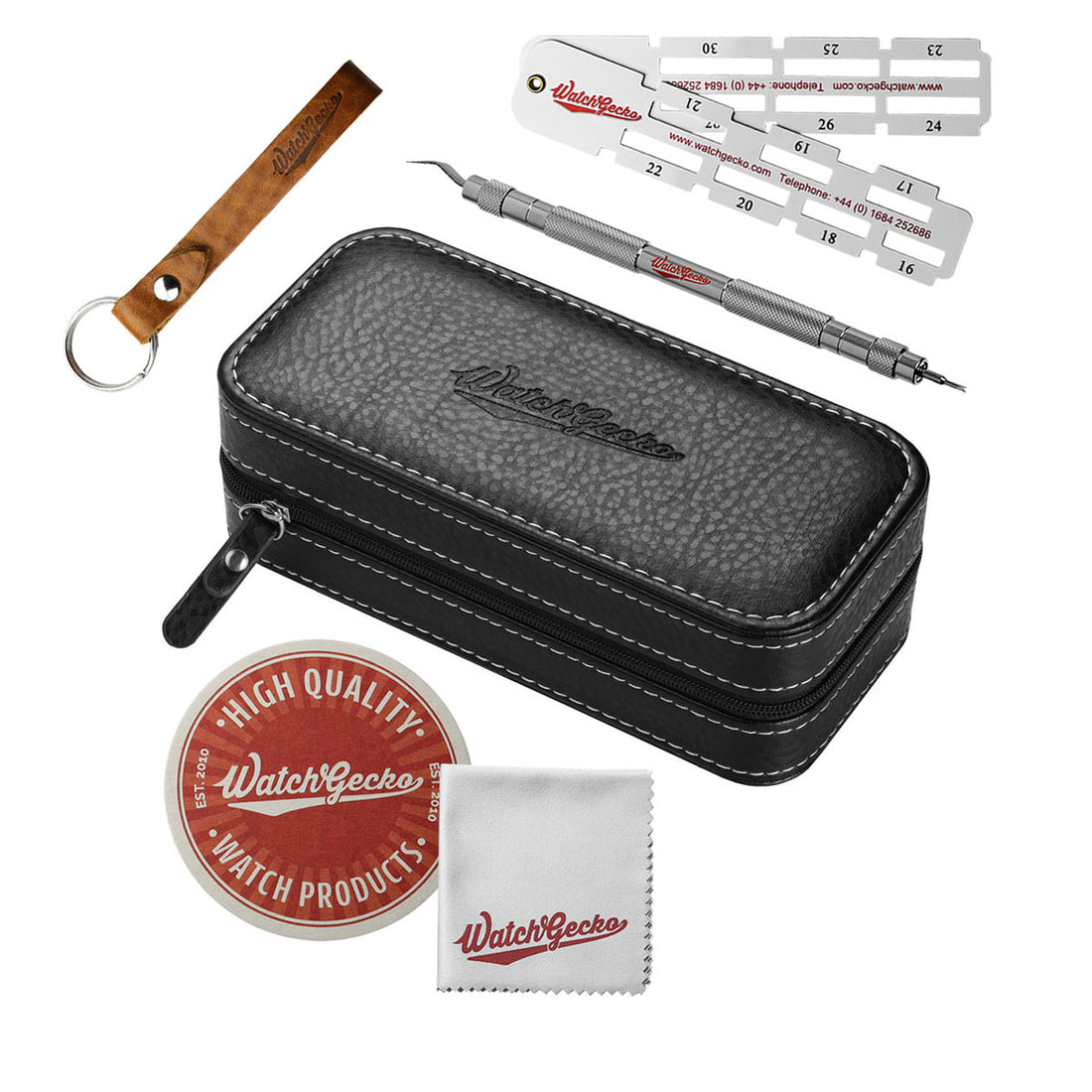 WatchGecko Leather Watch Case Gift Set | WatchGecko
