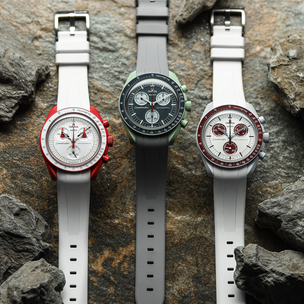 Rubber Watch Straps with Curved Ends | WatchGecko