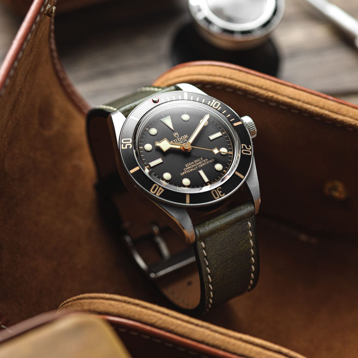Rochefort Flat Patina Calf Leather Watch Strap - Fauve | WatchGecko