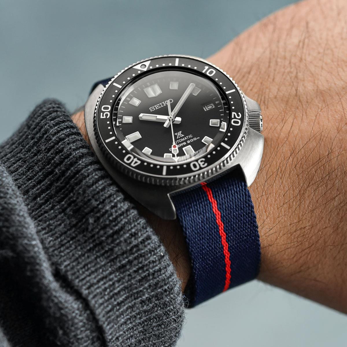 OCTOPOD Apex Nylon Watch Strap - Blue & Red | WatchGecko
