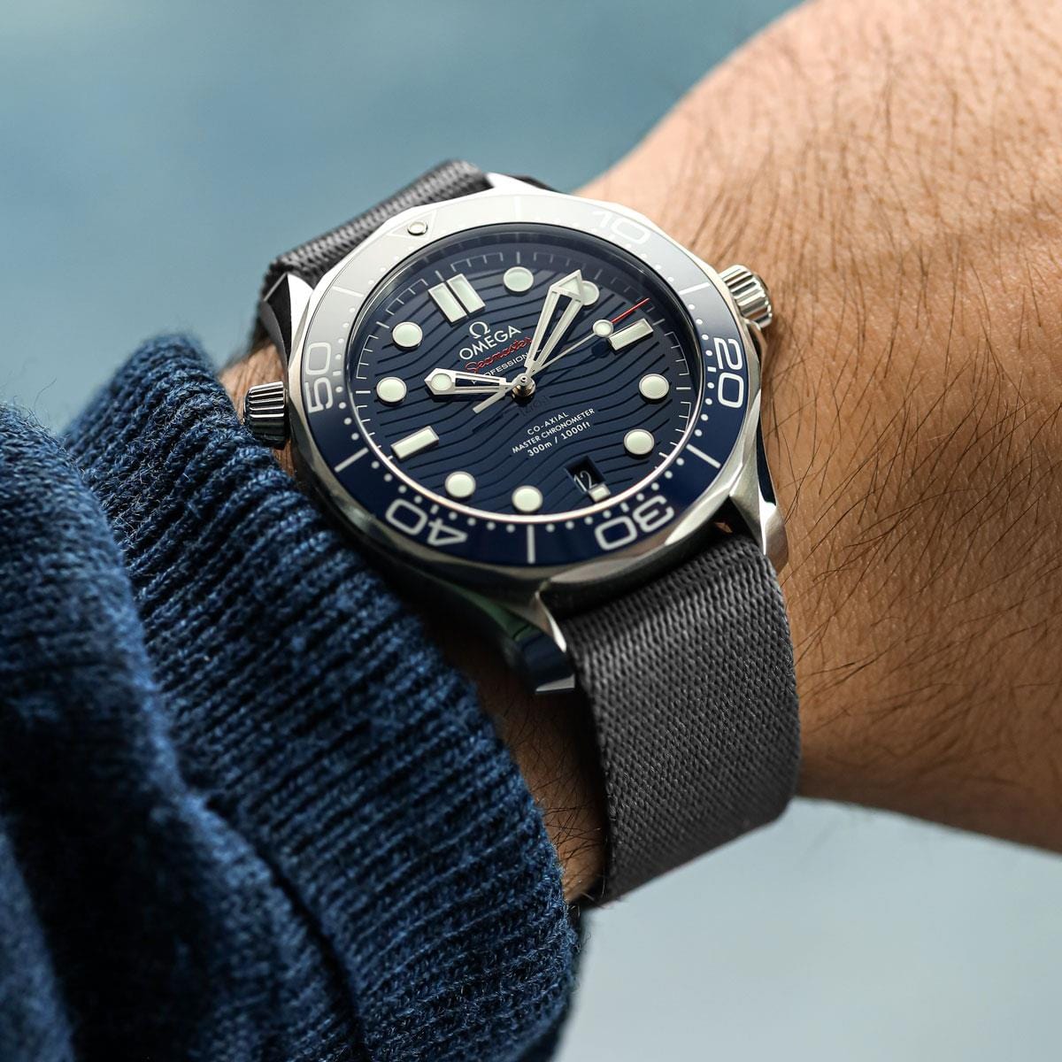 OCTOPOD Apex Nylon Watch Strap - Titanium Grey | WatchGecko