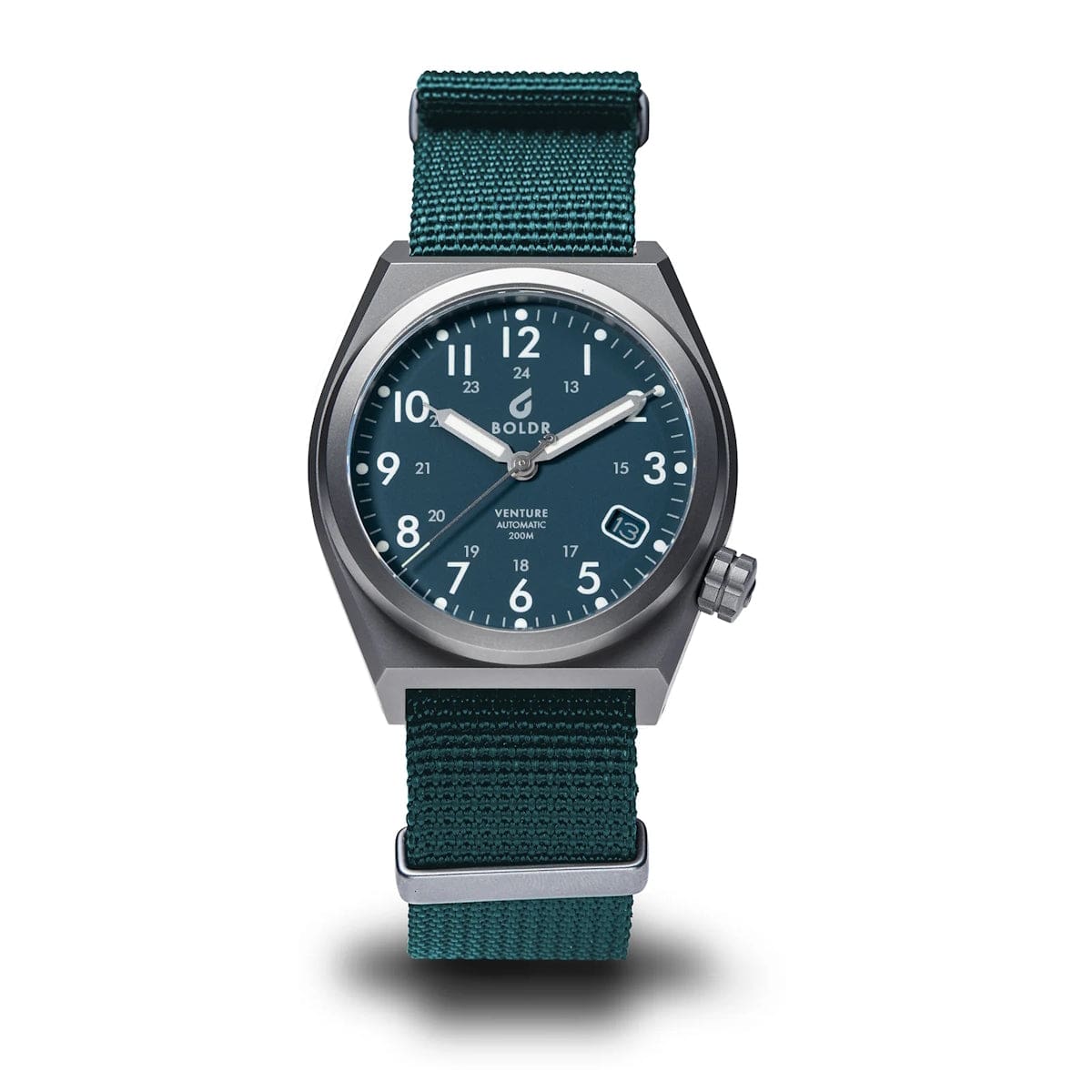 Boldr Venture Automatic Field Watch - Blue Fuel | WatchGecko