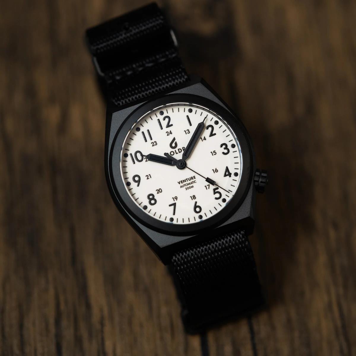 Boldr Venture Automatic Field Watch - Blue Moon | WatchGecko