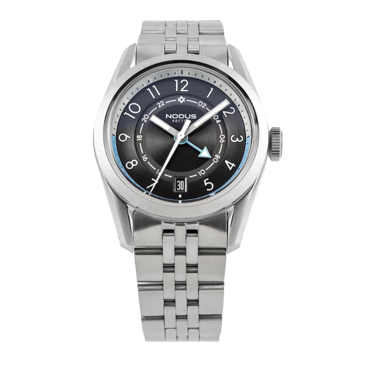 NODUS Sector GMT - Metro - Pentalink Bracelet | WatchGecko