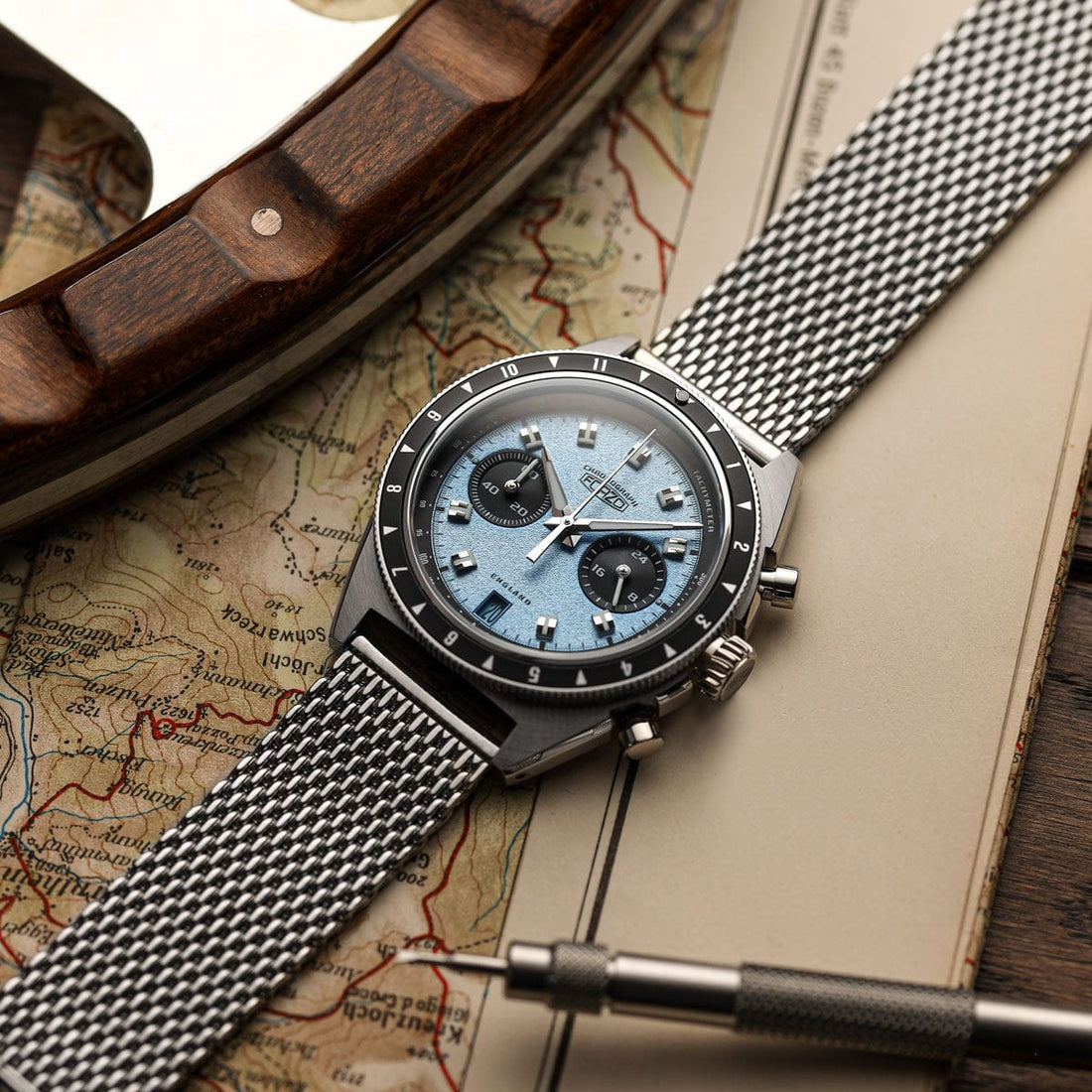 Classic Style Stainless Steel Milanese Mesh Watch Strap - Polished ...