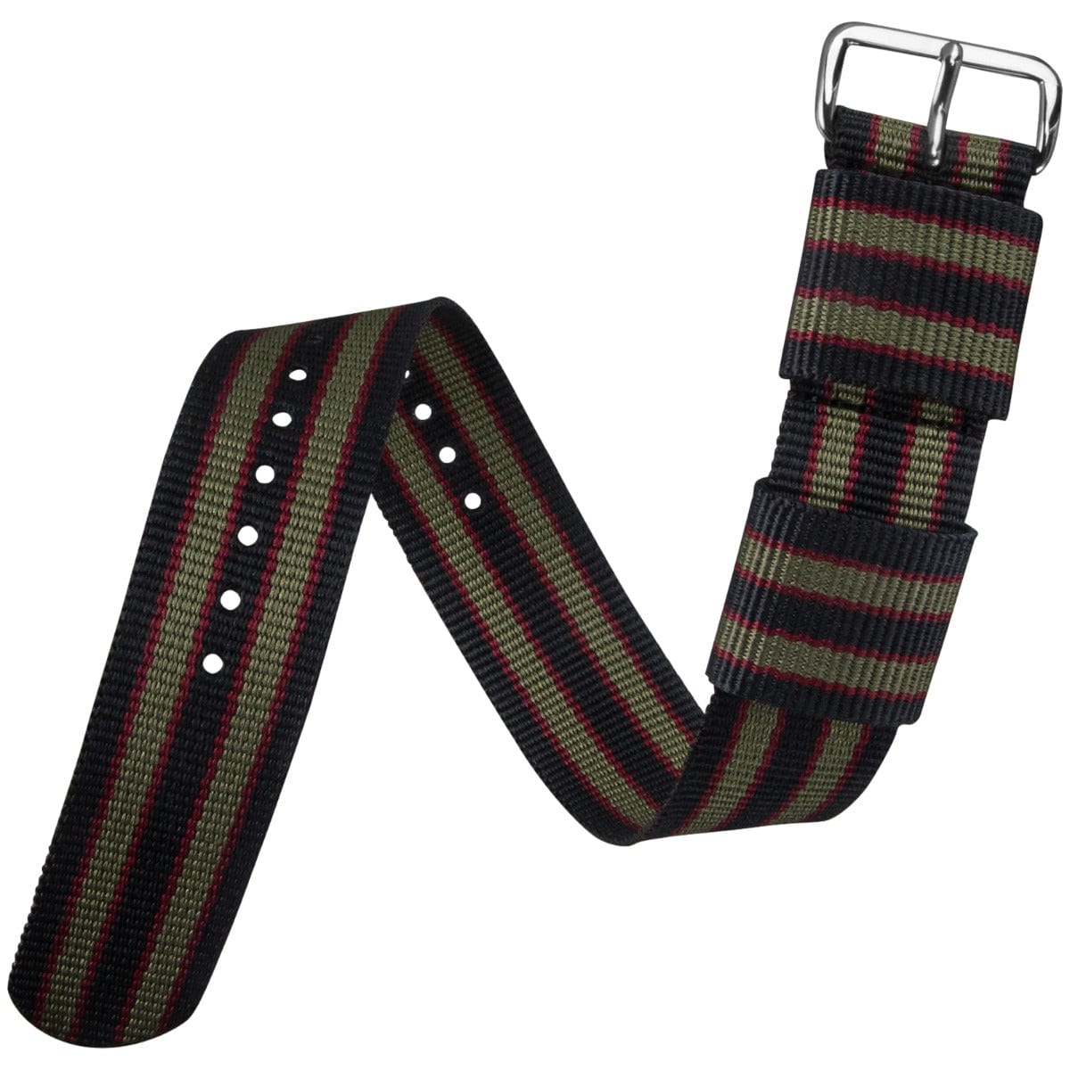 Genuine Vintage Bond US Type Nylon Watch Strap - Polished | WatchGecko