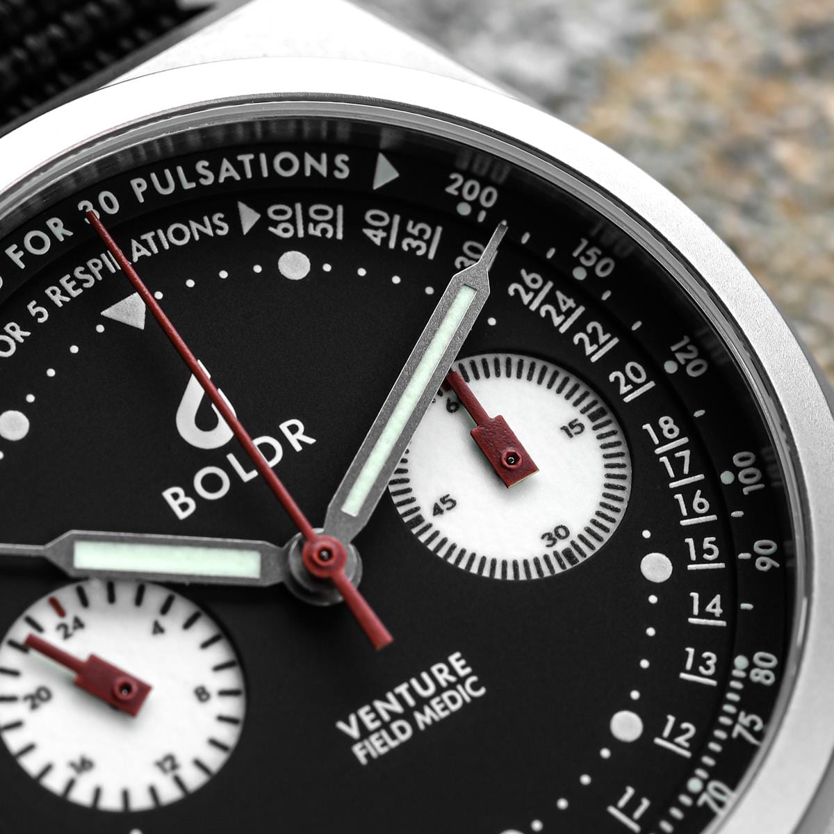 Boldr Venture Field Medic Chronograph Watch - Field Medic II Destro ...