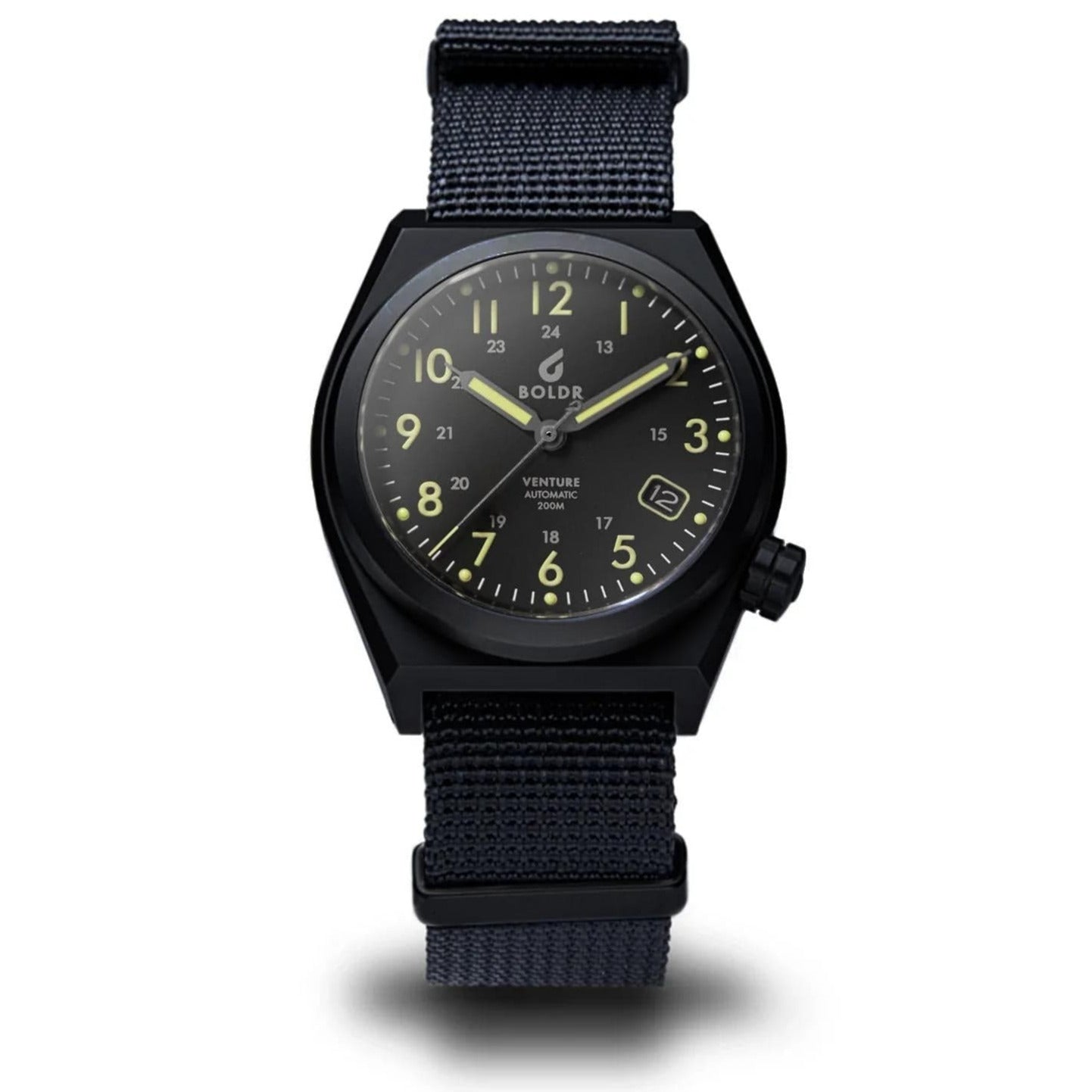 Boldr Venture Automatic Field Watch - Green Dusk | WatchGecko