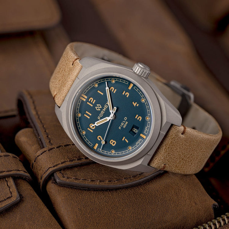FORMEX Field Automatic - Ultra Violet - Blue Nylon Strap | WatchGecko