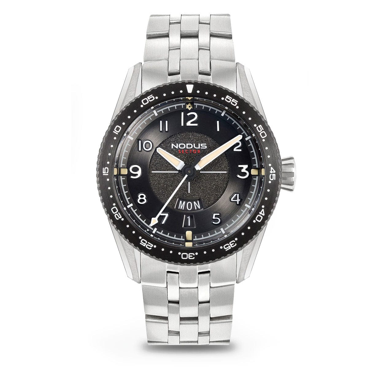 Nodus Sector Pilot Automatic Watch - Corsair Grey - DLC Bezel | WatchGecko