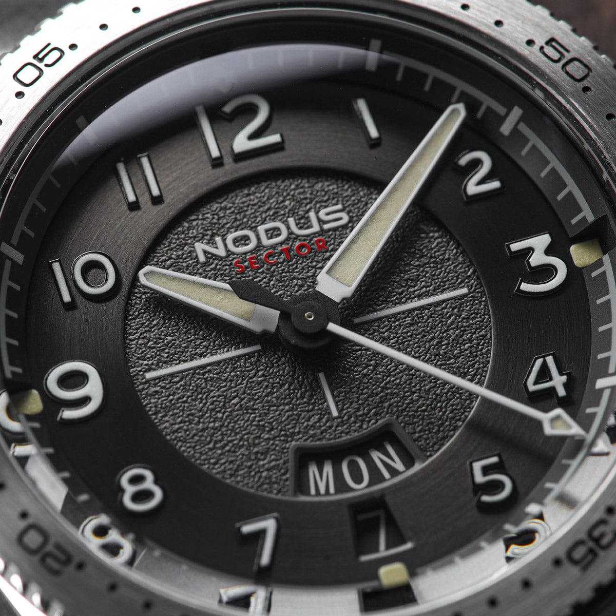 Nodus Sector Pilot Automatic Watch - Corsair Grey - Stainless Steel ...