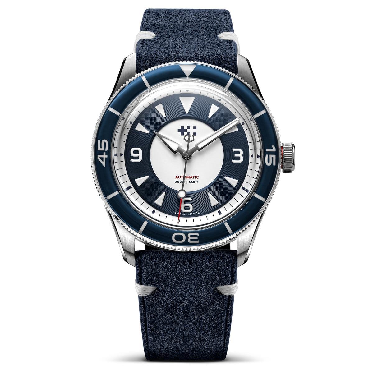 Christopher Ward + WatchGecko C65 Aquitaine - Overton Blue Suede ...